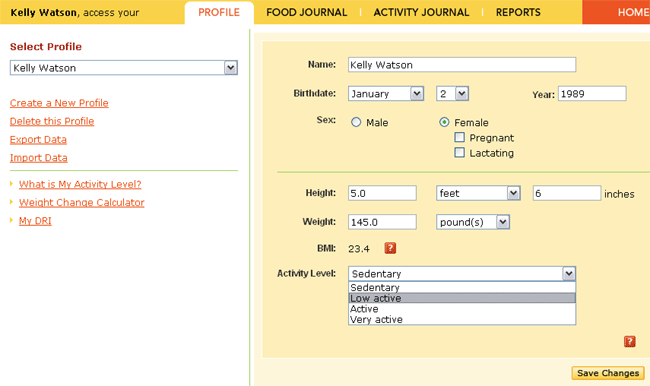 iProfile Canadian 1.1: Help